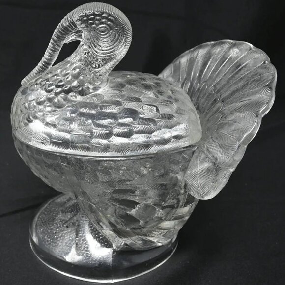 L.E. Smith | Dining | Vintage Le Smith Turkey Shaped Lidded Candy Dish ...